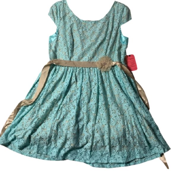 Pompous Girly | Dresses | Nwt Pompous Girly Lace Flare Tea Dress Size ...